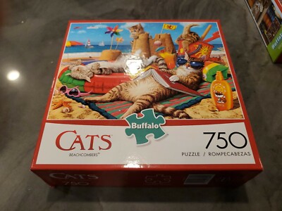Cats Steve Read Beachcombers 750 Puzzle Brand New Buffalo Games Tales ...