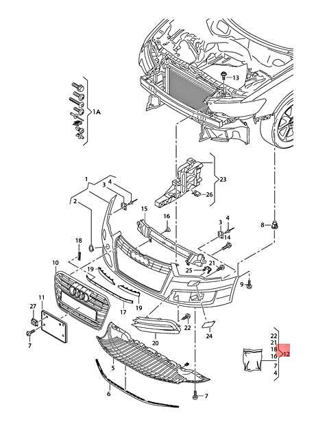 Genuine AUDI A4l A5 S5 Coupe Sportback A6 bumper fixing parts set ...