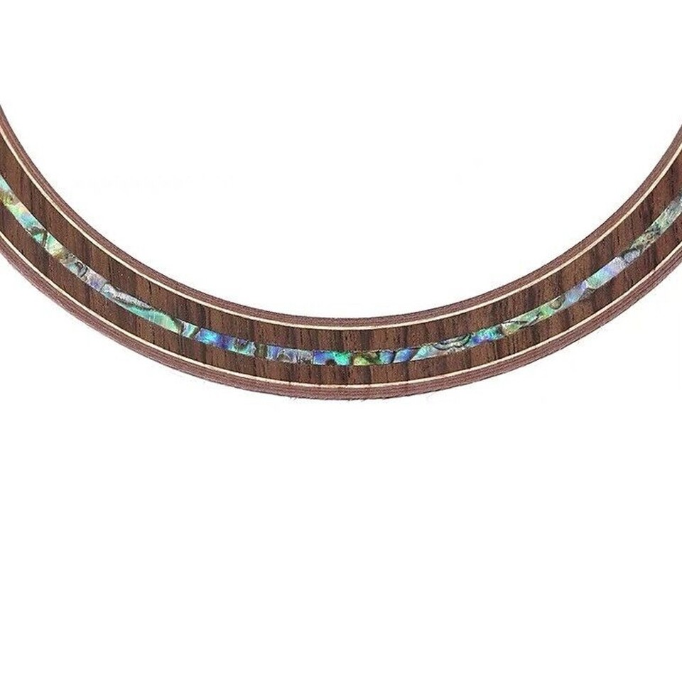 1 x Acoustic Guitar Rosette abalone shell Rosewood Inlay sound hole ...