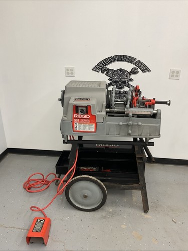 Ridgid 535 Manual Chuck Pipe Threading Machine W/ Dies **CLEAN** | eBay