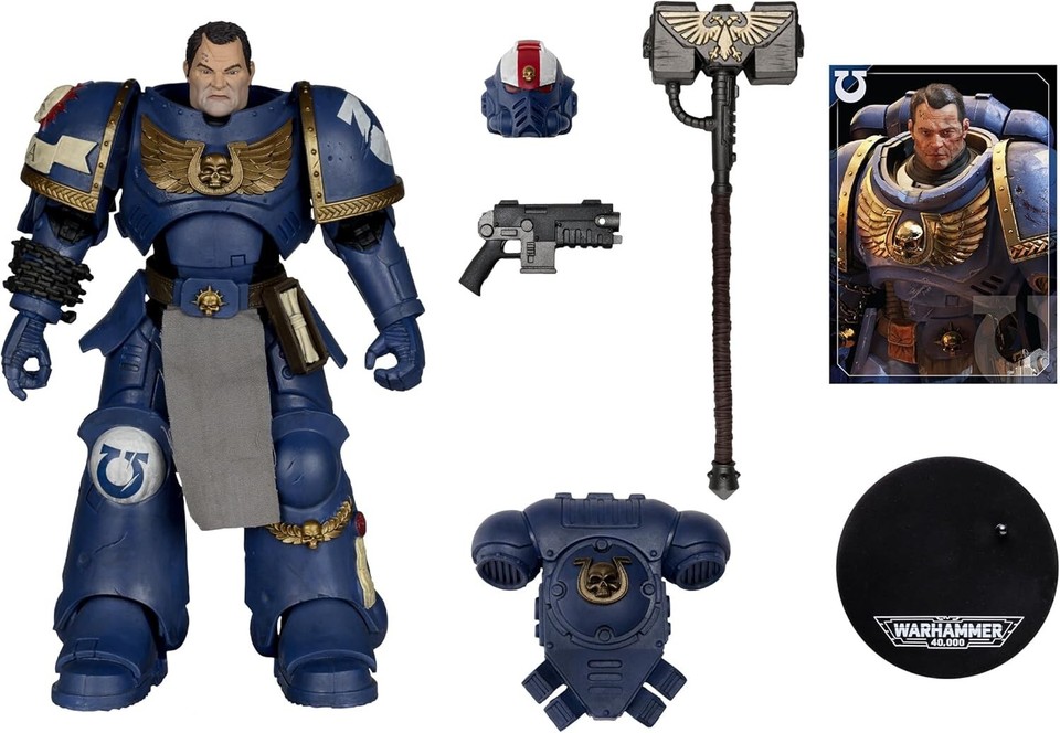 McFarlane Warhammer 40K Lieutenant Titus Space Marine II 7" Action ...