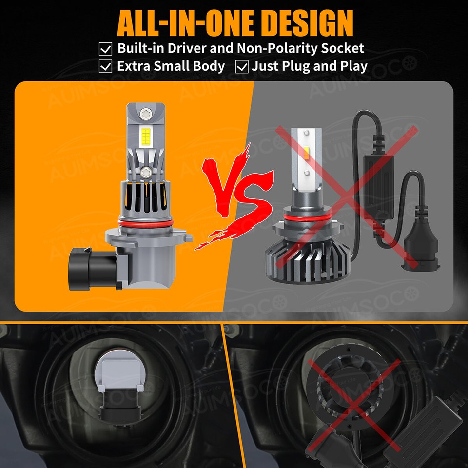 For Toyota Camry SE Sedan 4Dr 2.5L 2007-2018 LED Headlight Bulbs High ...