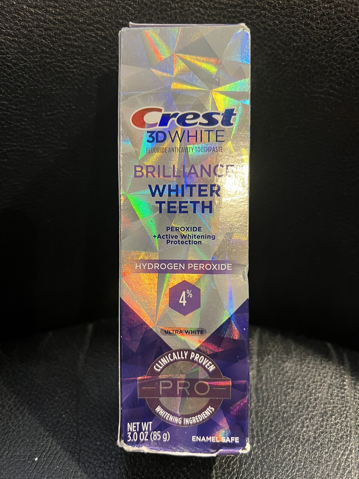 Crest 3D White Brilliance Toothpaste 4% Hydrogen Peroxide Ultra White ...