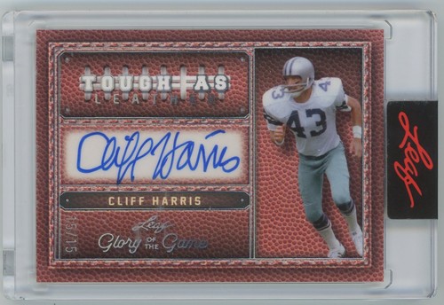 Cliff Harris 2025 Leaf Glory of the Game Auto #TL-CH2 Holo Silver 15/15 ...