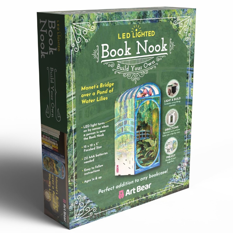 DIY Book Nook Kit - Monet Mini House Building Book Nook Kits for Adults ...