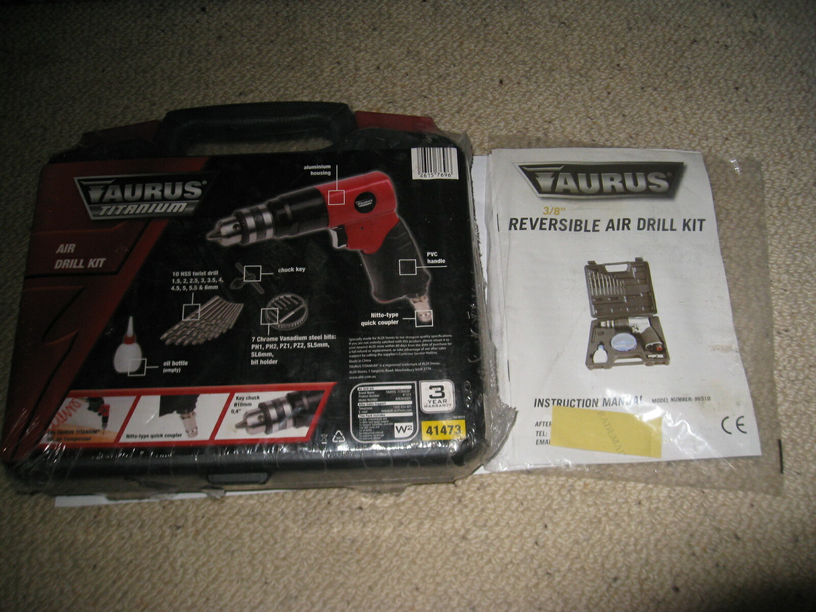 AIR DRILL KIT, TAURUS TITANIUM, NEW | eBay Australia