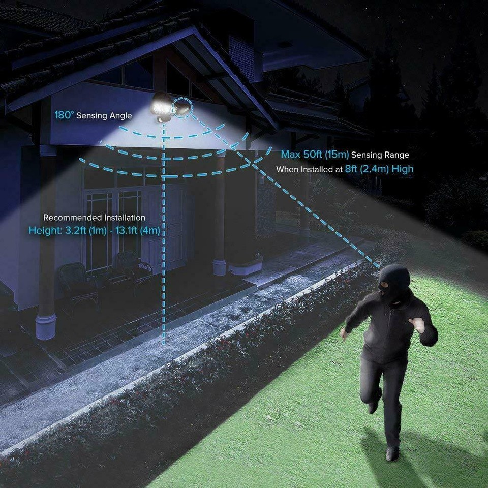 SANSI LED Security Lights Photocell Motion Sensor Outdoor Floodlight ...