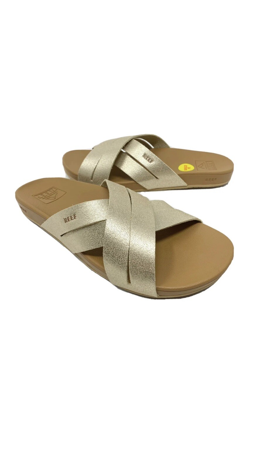 Reef Cushion Spring Bloom Slide Sandals Womens Size 9 Champagne for ...