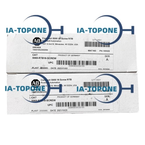 NEW Allen Bradley 5069-RTB18-SCREW /A Compact 5000 18-Screw RTB SEALED ...