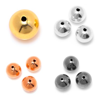3mm To 14mm Copper Round Seamless Ball Smooth Ball 18k Gold Plated More ...