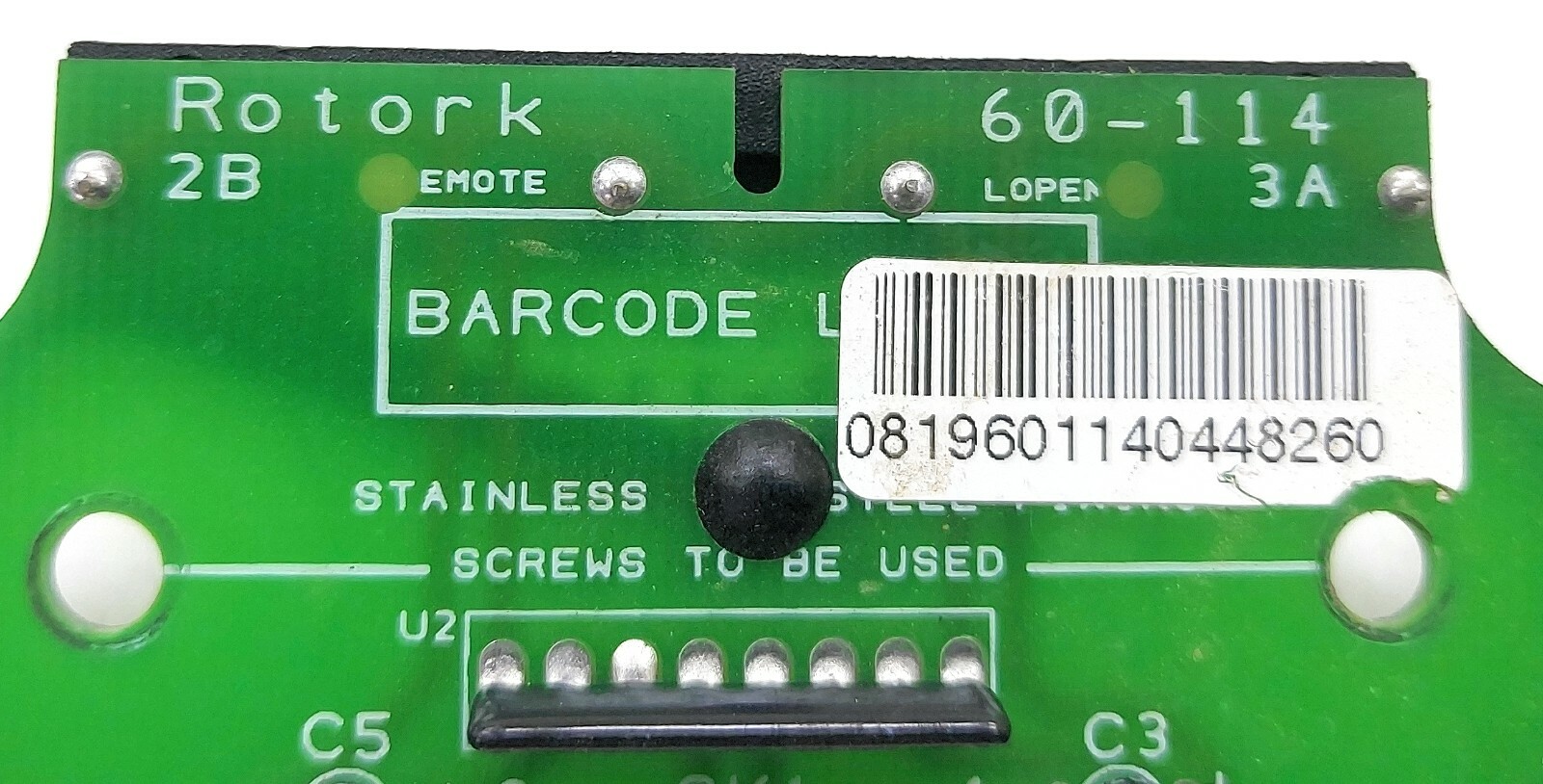 Rotork 60-114 Component GSK0742 Local Control Panel for sale online | eBay