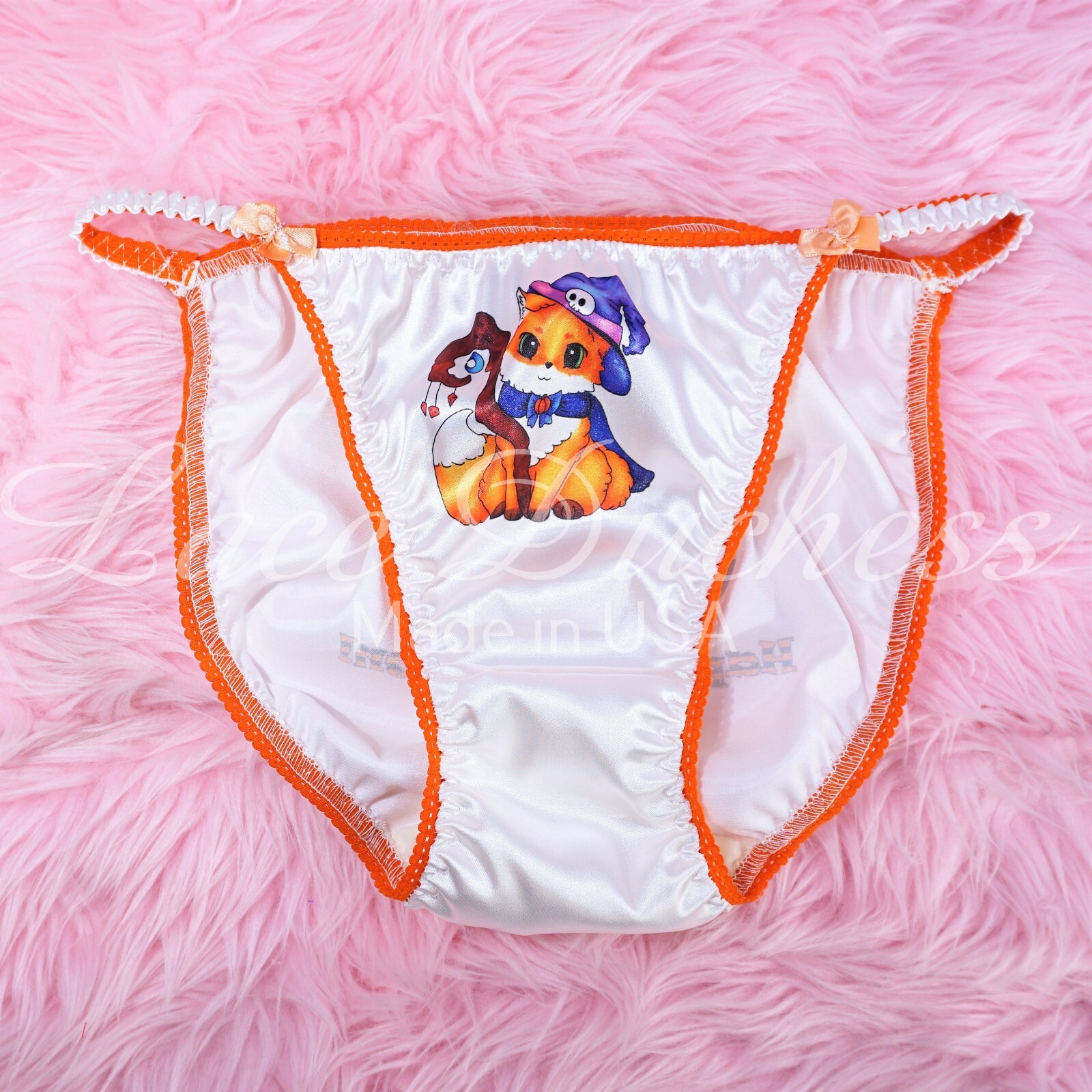 Halloween SATIN Panties Sissy Ladies Mens Wizard Fox string bikini Panties | eBay