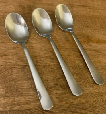 3 Place Oval Soup Spoon IKEA Dragon 22185 Stainless Glossy Plain End ...