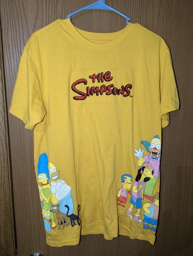The Simpsons Shirt XL Extra Large 46-48 All-Over Embroidered Front Logo ...
