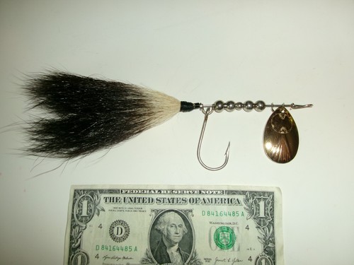Mini Eagle Tail Skunk Hair Musky Muskie Bucktail Lure - Used | eBay