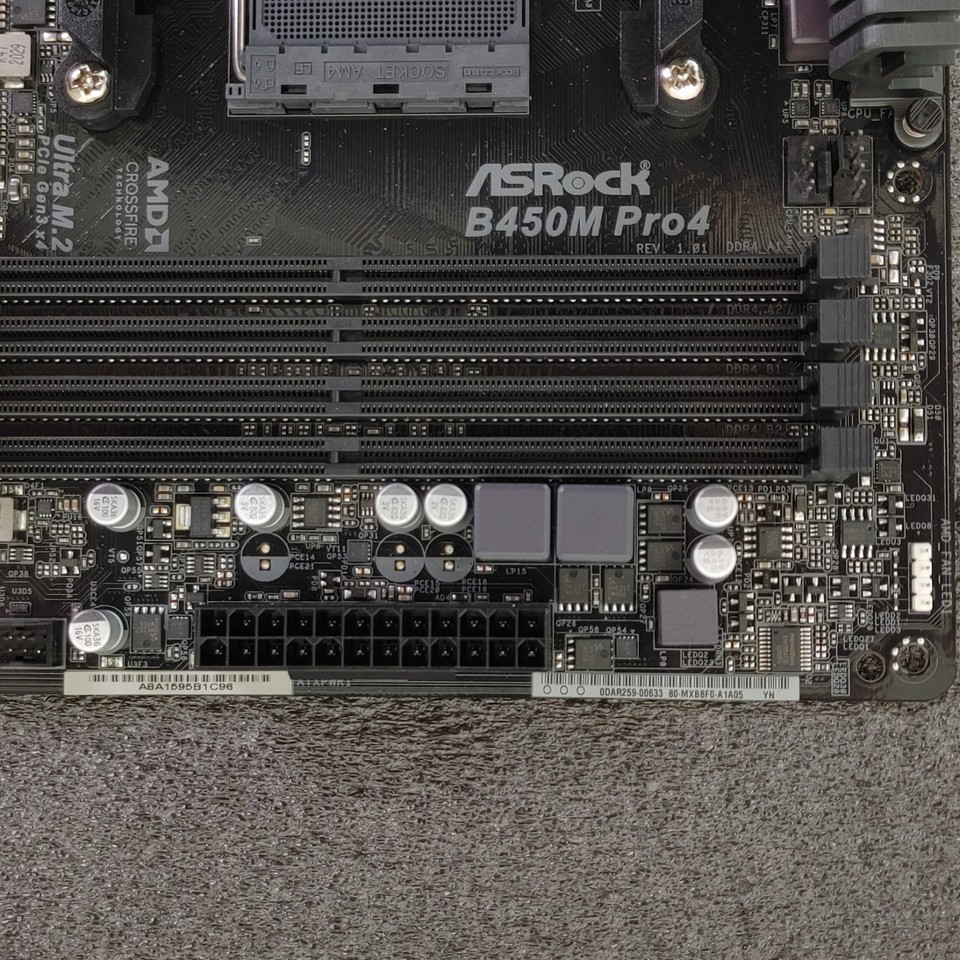 ASRock B450M Pro4 AMD Socket AM4 Motherboard OPEN BOX | eBay