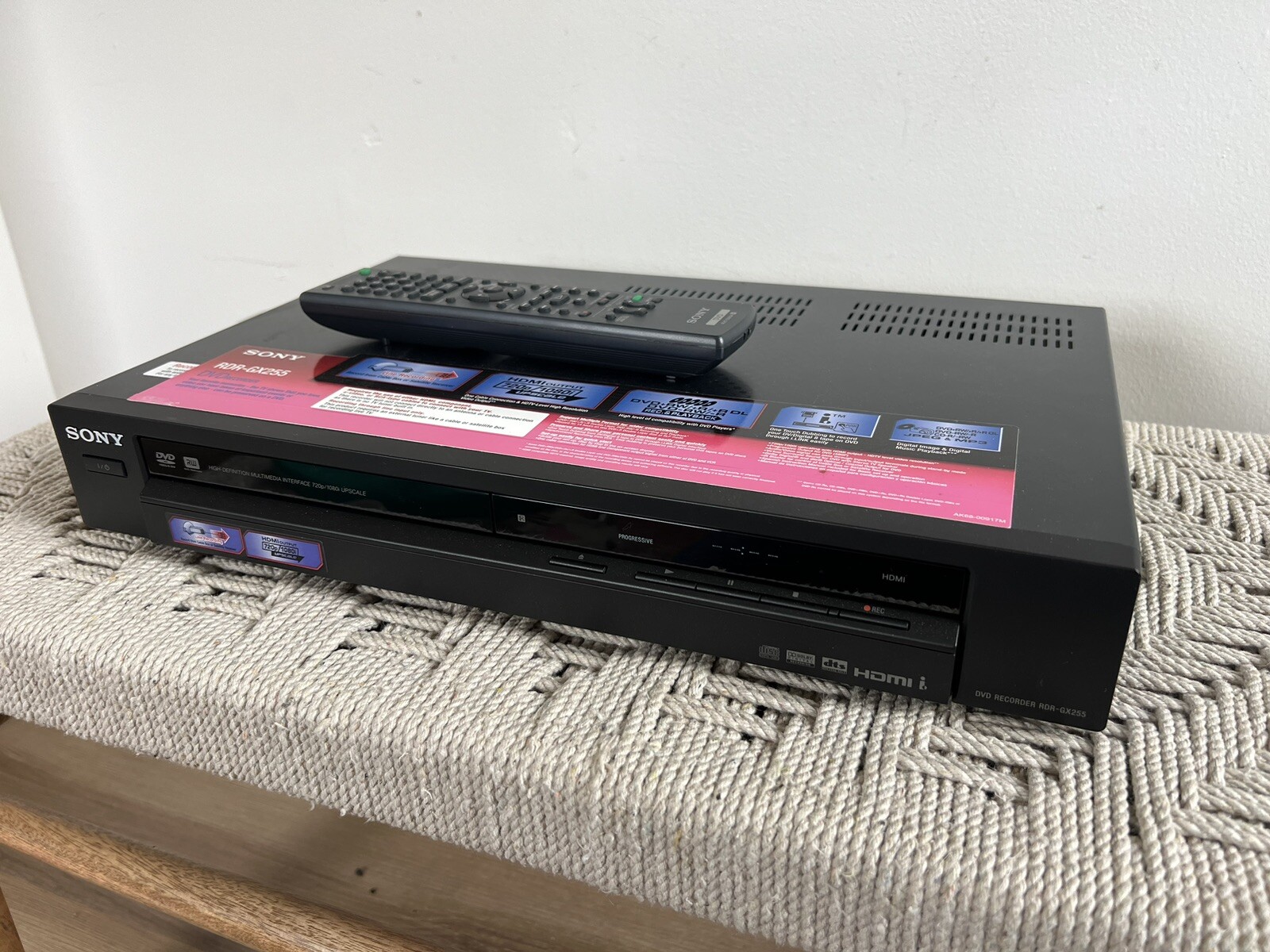 🍊Sony DVD Recorder HDMI Output Player Burner DVD-R | Model RDR-GX255 w ...