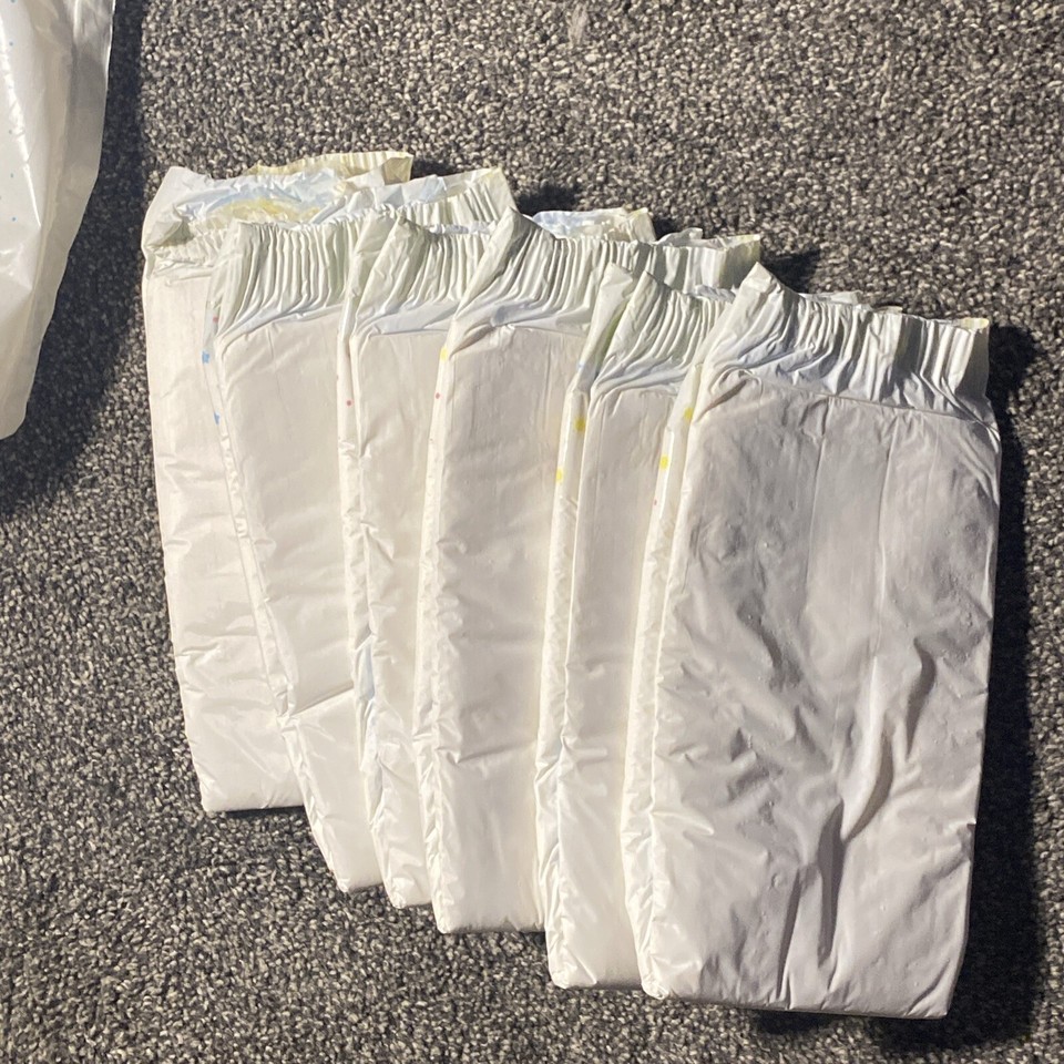 VINTAGE 90s Plastic Diapers Lot Of 6 w CVS Package Muppet Babies Ultra ...