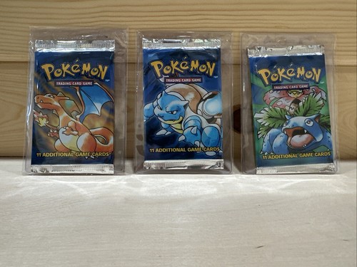 3 x Sealed BASE SET Booster Packs LIGHT (ARTSET) Pokemon Cards | eBay