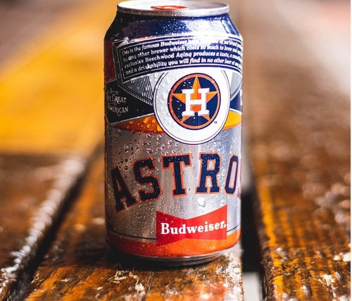 Houston Astros 2022 Limited Edition 12 Oz EMPTY Budweiser Beer Can MLB ...
