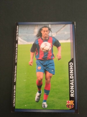 151 RONALDINHO BARCELONA MUNDICROMO LIGA 2003 2004 ROOKIE CARD NO ...