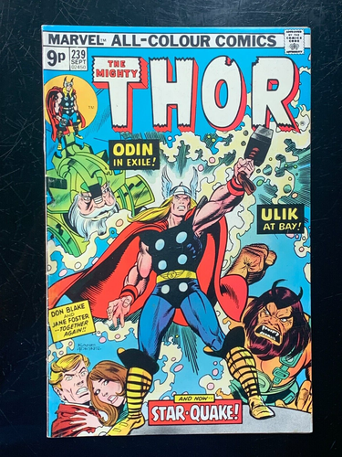 The Mighty Thor #239 Sep 1975 Marvel Comics "Time Quake" | eBay