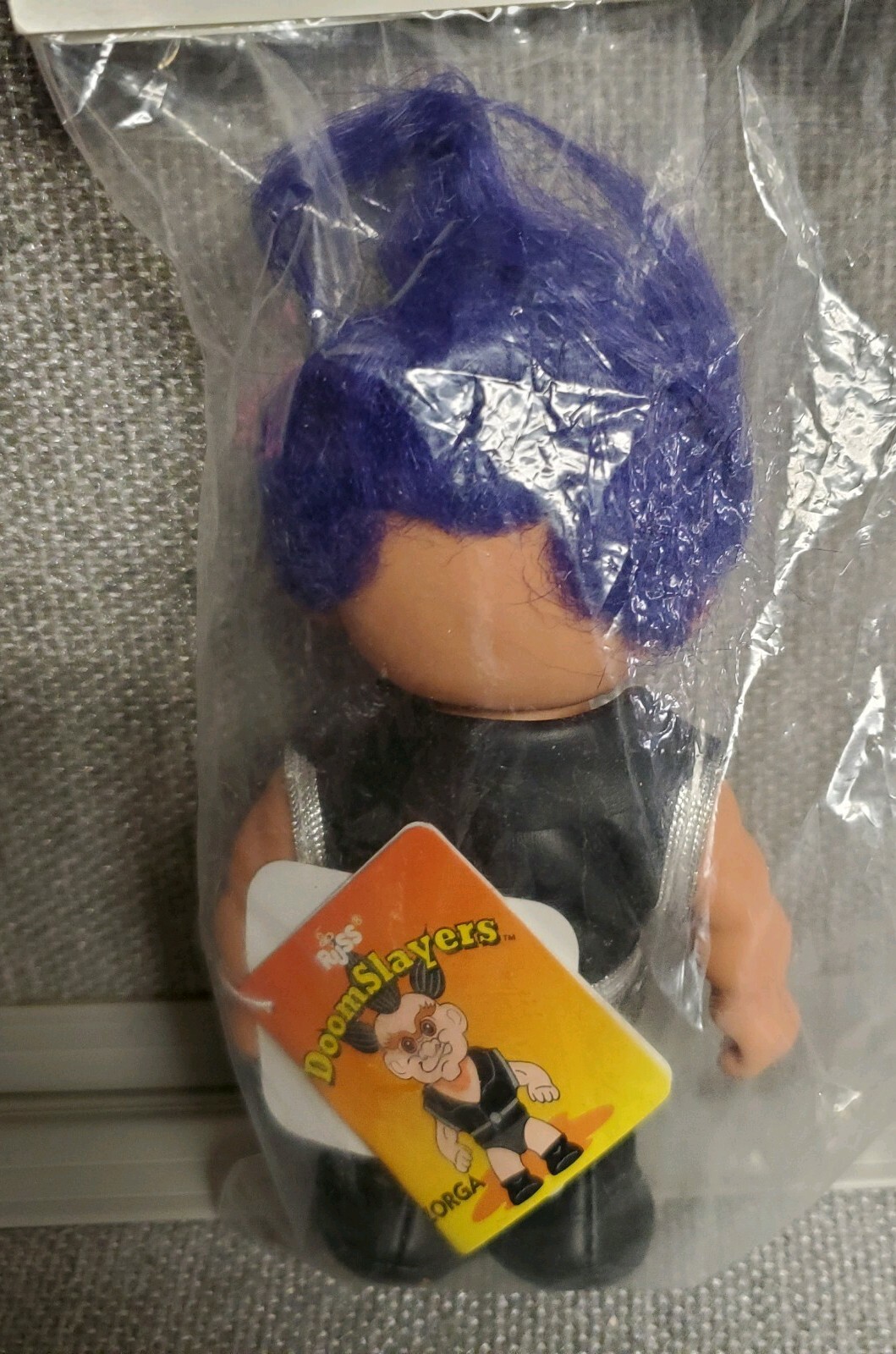 Doomslayer Troll Wrestler Zorga 5" Doll w/ Purple Hair by Russ, Rare | eBay