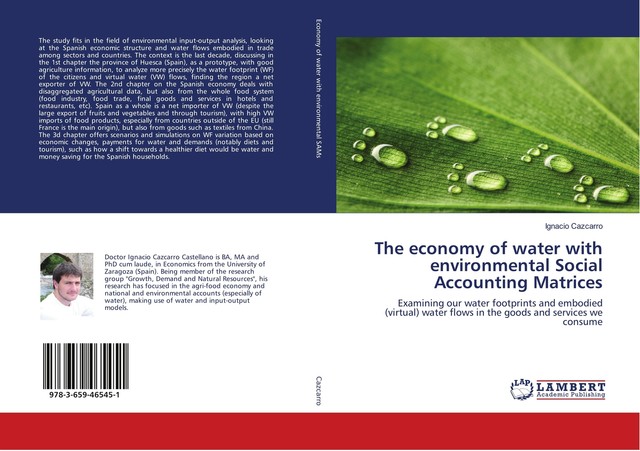 The Economy of Water With Environmental Social Accounting Matrices von Ignacio Cazcarro (2018 ...