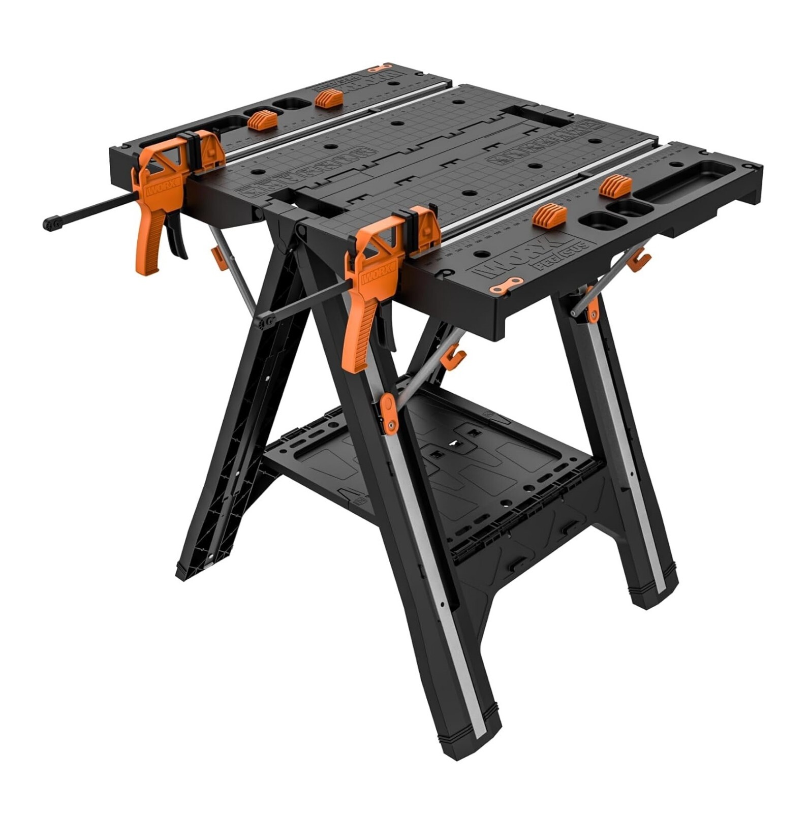 Worx Pegasus 2-in-1 Folding Work Table & Sawhorse Easy Setup Portable ...