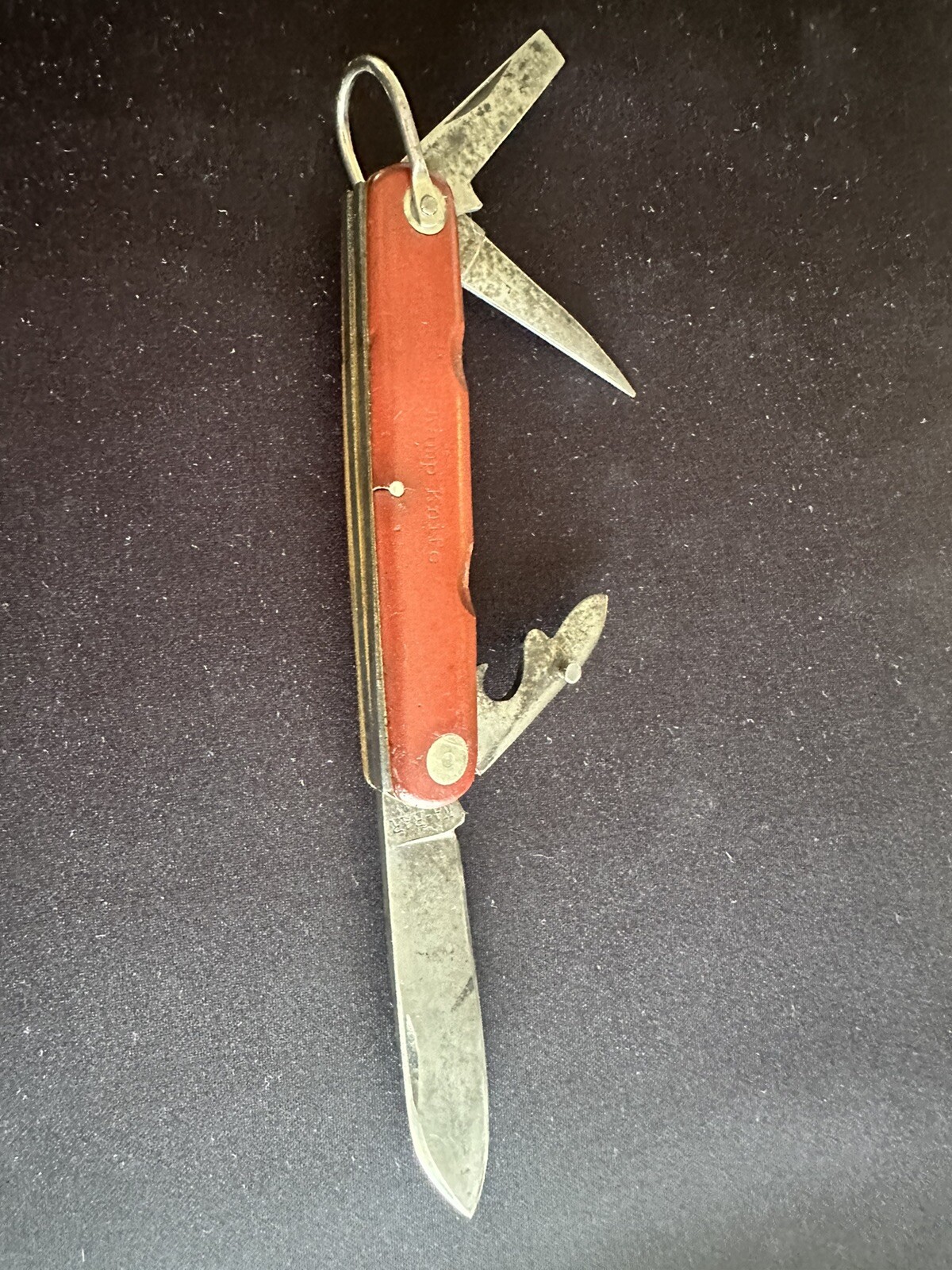 Rare Vintage Olean NY Kabar KA-BAR Kamp Knife Camp Folding Blade WW2 ...