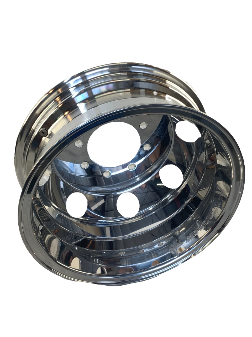 16" Aluminum Dual Trailer Wheel Rim 8 lug for 10k 12k axle w/ swivel ...