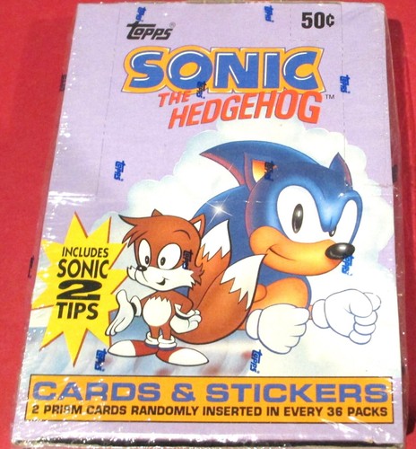 1993 Topps Sonic The Hedgehog Card & Sticker Box~Factory Sealed~Scarce ...