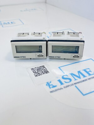 Set Of 2 Omron H7EC-N Digital Total Counter Totalizer H7EC | eBay
