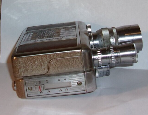 Vintage Revere 8 8mm Magazine Cine Model 44 Movie Camera w/Turret Lens ...