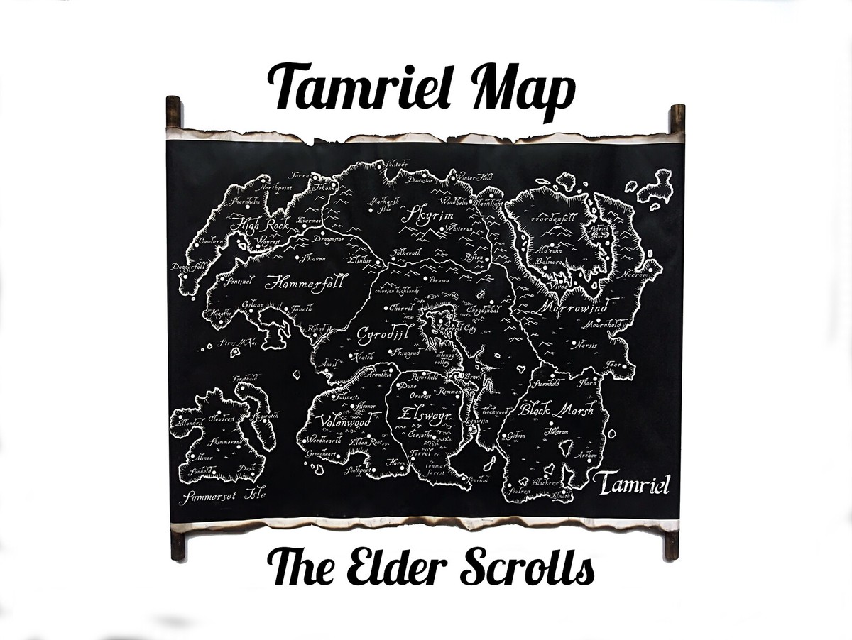 Mapa De Tamriel De Elder Scrolls How Big Elder Scrolls Online's Map Is
