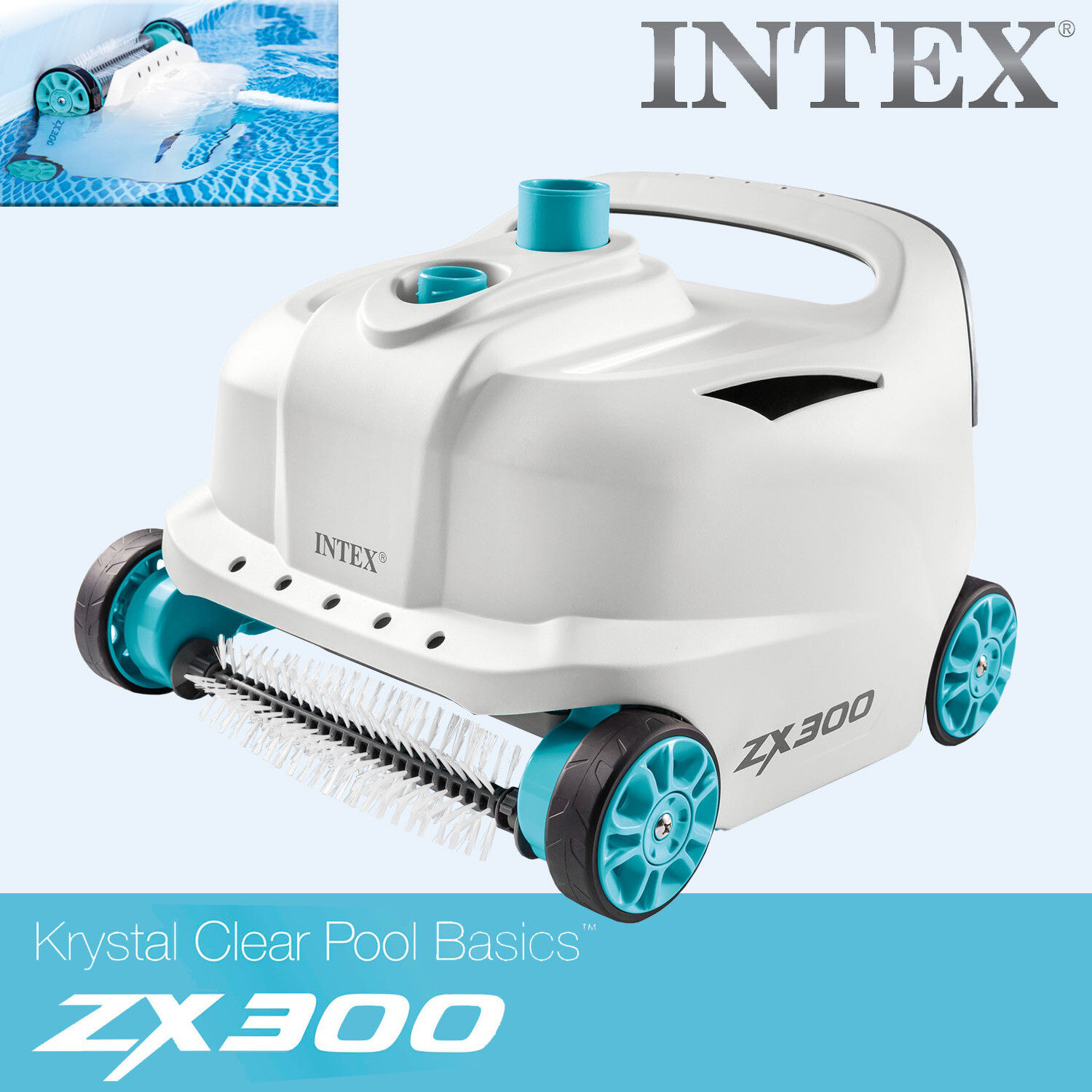 Intex Deluxe Auto Pool Cleaner ZX 300 Bodensauger und Wandsauger ...