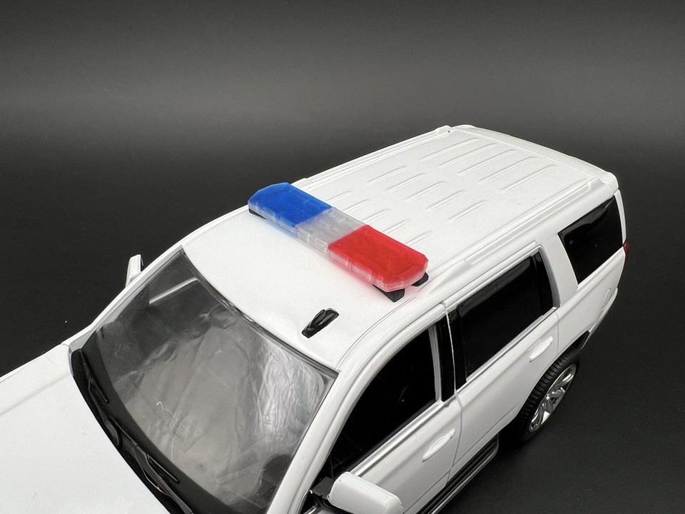 1/24 25 27 LED Ready Code 3 2700 Lightbar Blue Red Sheriff Highway ...