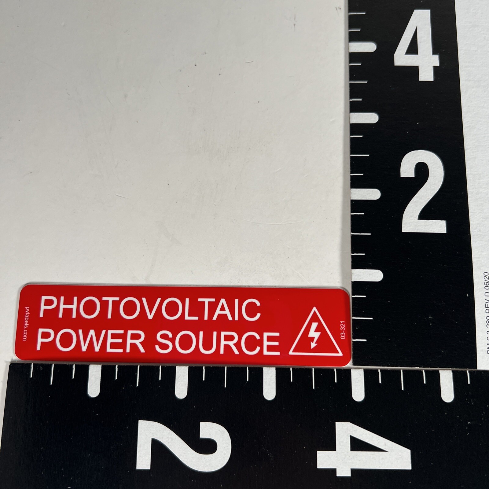 NEW LOT OF 5 RED Warning Photovoltaic Power Source Label | eBay