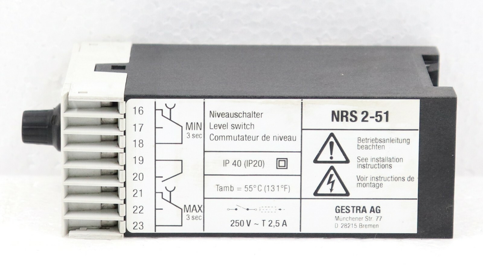 FLOWSERVE Nrs2-51 Level Switch GESTRA NRS 2-51 for sale online | eBay