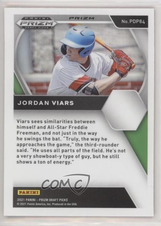 2021 Panini Prizm Draft Picks Red Mojo Prizm Jordan Viars #PDP84 | eBay