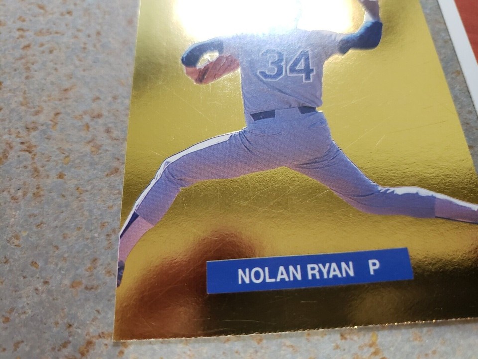 Nolan Ryan Texas Rangers 1993 PURE GOLD #2 Spectrum OVERSIZE RARE ...