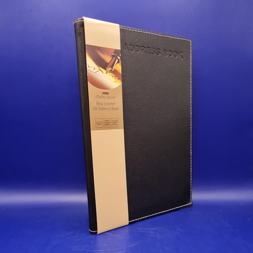 Real Leather Top Stitched A-Z Address Book by Asda - A5 - new with tags ...