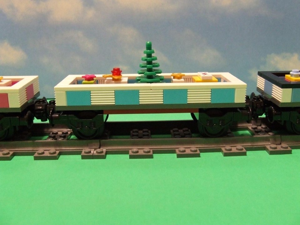 Lego Christmas Holiday Tree Train Built W/ New Lego Bricks ( MOC ) | eBay