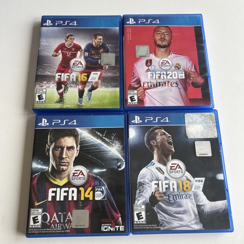 (4) FIFA 14/16/18/20 GAME LOT (Sony PlayStation 4) Tested / Clean Discs ...