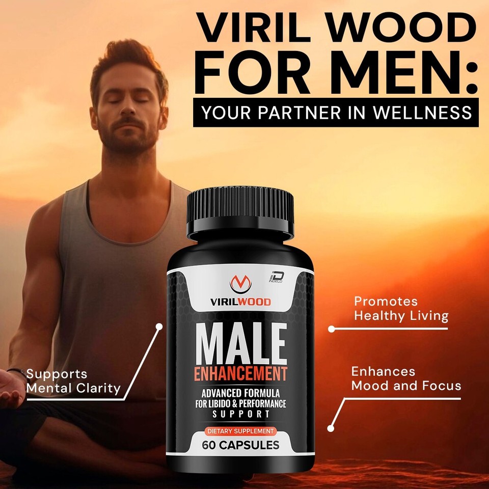 (3 Pack) Viril Wood for Men Capsules -VirilWood Vitamin Complex, All ...