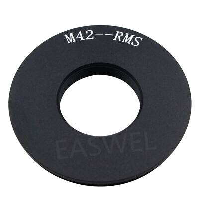 RMS-M42 Flange Adapter RMS Thread to M42 x1 mm for microscope objective ...
