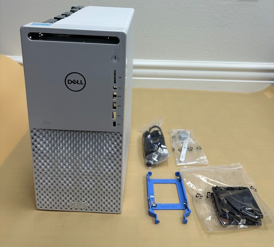 Dell XPS 8940 WHITE Desktop Bare Bone Case Chassis Bezel + Side Cover ...