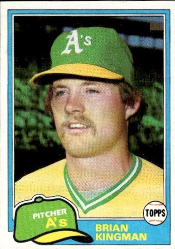 1981 Topps #284 Brian Kingman Oakland Athletics Baseball | eBay