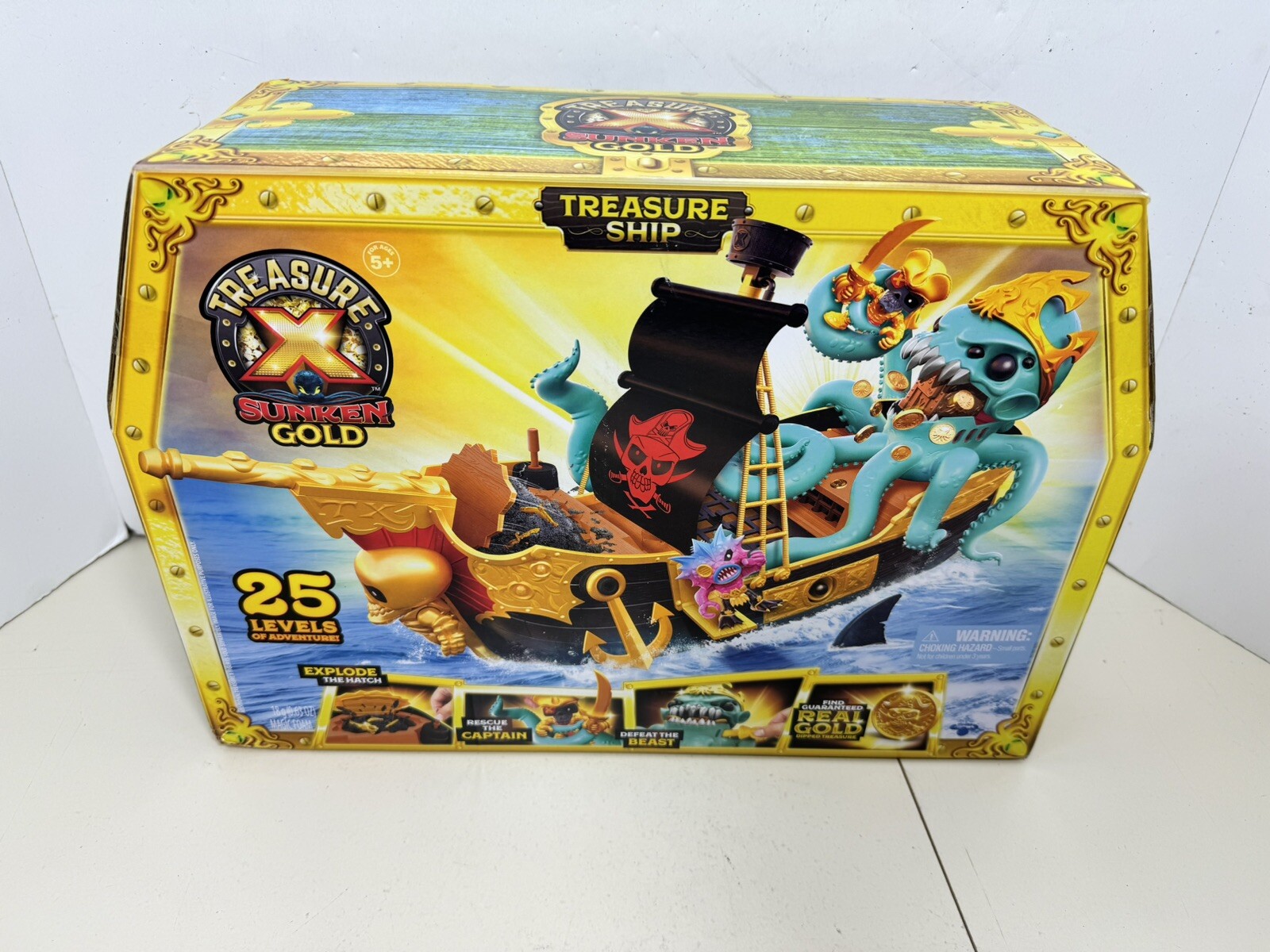 Treasure X Sunken Gold Treasure Ship 25 Levels New Sealed Monster B92