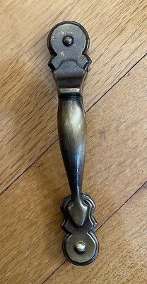 Vintage National Lock Brass Thumb Latch Handle Cabinet Door Pull FO ...